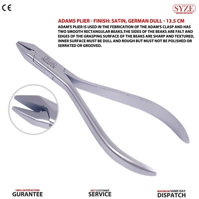 Orthodontic Adam Pliers 13.5 cm Wire Bending Bird Beak Angle Forming ...