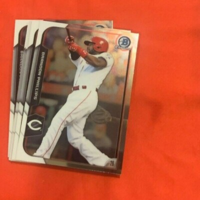 2015 Bowman Chrome #98 Brandon Phillips 7 Count Lot Cincinnati Reds | eBay