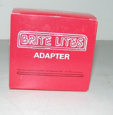 NEW-Dept 56 BRITE LITES AC/DC Adapter 52256 White Heritage, Snow ...