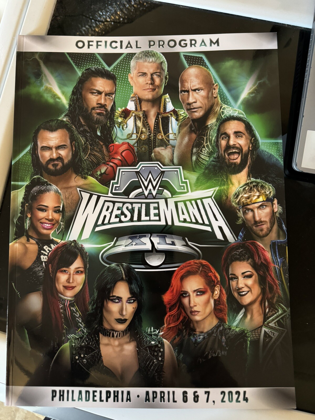 WWE WWF WRESTLEMANIA 40 2024 I was there Official Program In Hand CODY RHODES | eBay