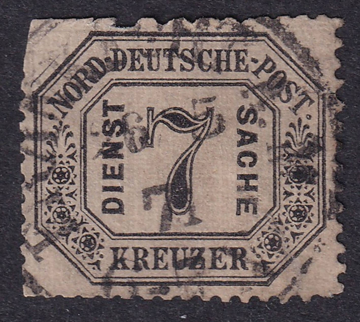 NORTH GERMAN CONFED 1870 South District 7k Official SG O87 Used ...