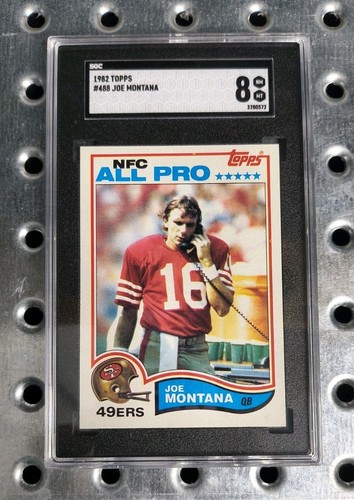 JOE MONTANA 1982 Topps #488 NFC ALL PRO SGC 8 49ers NFL Football HOF | eBay