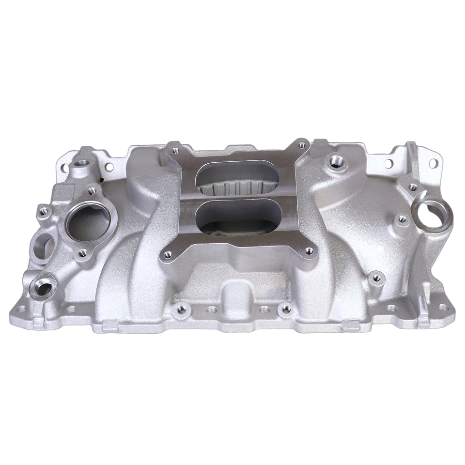 2703 SBC Intake Manifold Performer EPS w/ Oil Fill Tube For Chevy 262 ...
