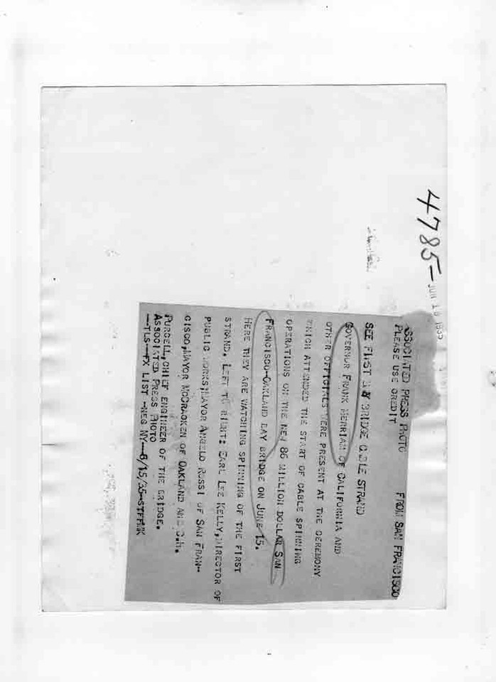 o40674 1936 orig photo politics Calif Governor Frank Merriam cable ...