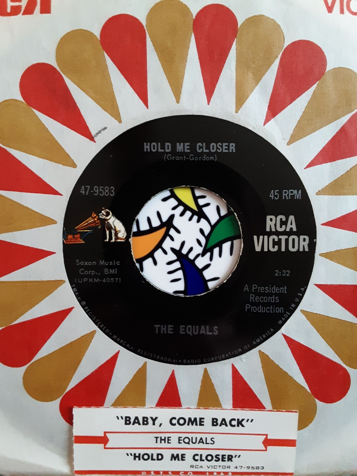 EQUALS-Baby Come Back 7" 45 M- 1968 RCA Garage Rock Ska Jukebox Strip ...