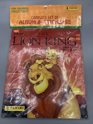 NEW COMPLETE SET UNOPENED Disney Lion King Sticker Album Stickers ...