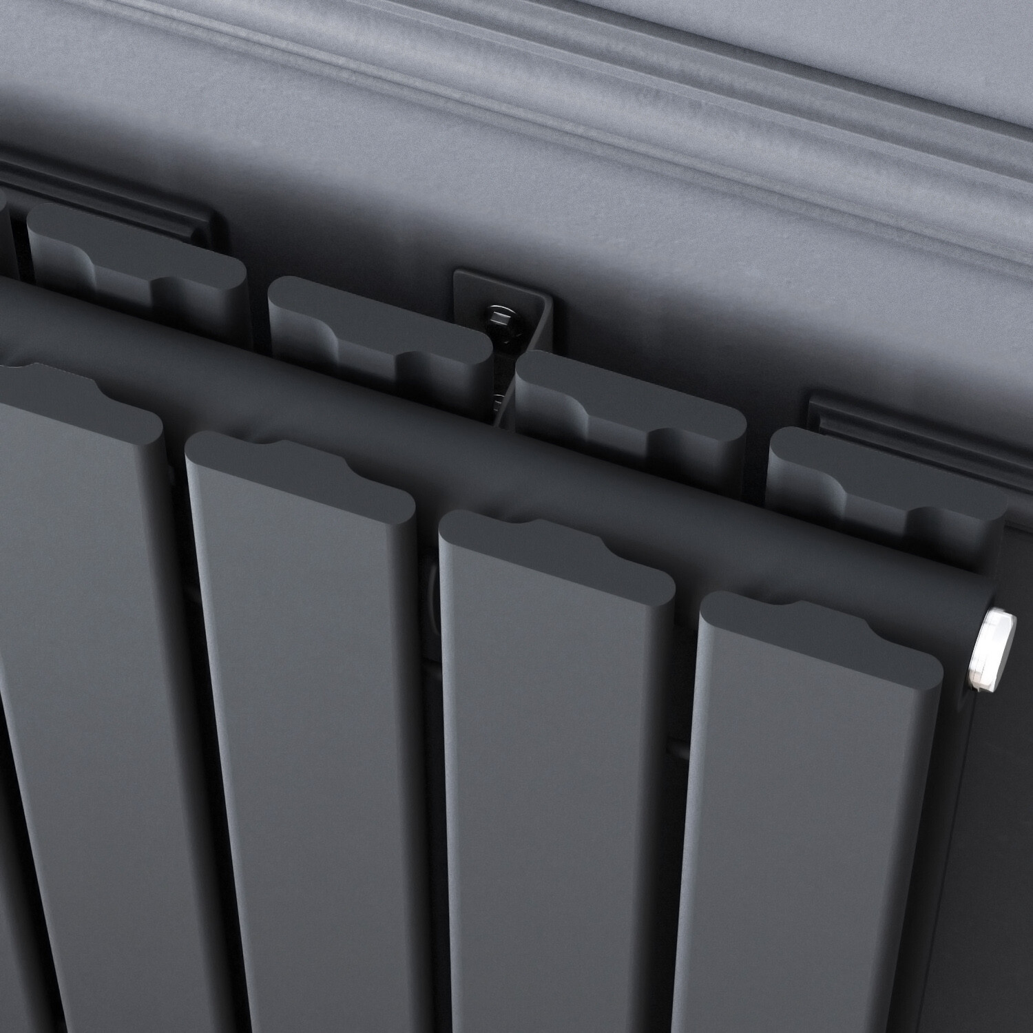 Vertical Radiator 1800 Double Anthracite Grey Flat Panel Tall Upright ...