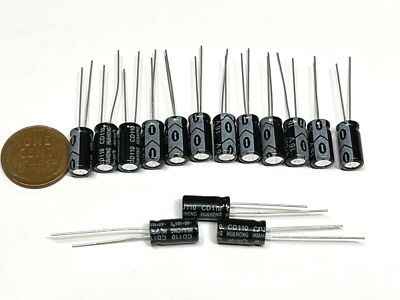 15 Pack Electrolytic capacitor 100UF 25v 105c 6mm x 12mm Radial G438 | eBay
