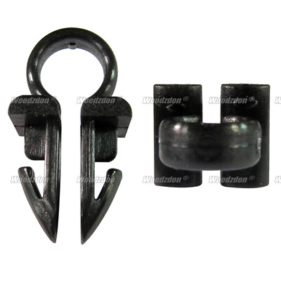 25 Holds 6mm Tube Cable Routing Clips Nylon Retainer 1/4" ID Clamp ...