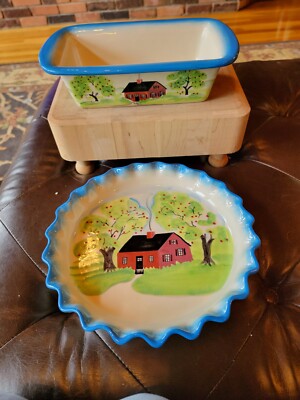 VTG-Mesa International Handcrafted 11" Bread Pan & 10" Pie Plate–2pcs ...