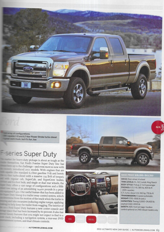 Automobile Ultimate Car Guide Magazine Mercedes Ford Jeep Toyota BMW ...