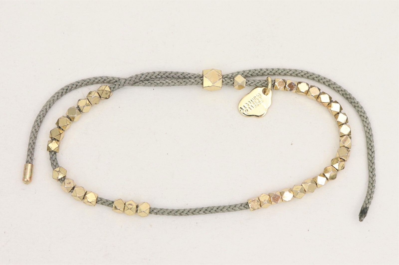 Estella Bartlett Faceted Gold Bead Cinch Bracelet W/ … - Gem