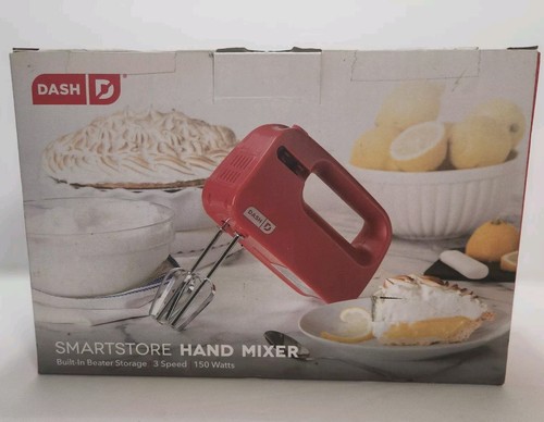 DASH Smartstore Hand Mixer 3 Speeds 150 Watts Built-In Beater Storage ...