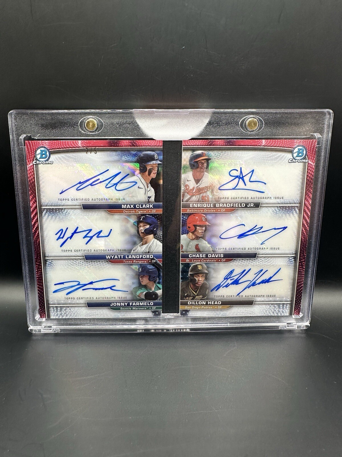 2023 Bowman Draft Positioned For Excellence Red Auto Booklet 2/5 - PEA ...