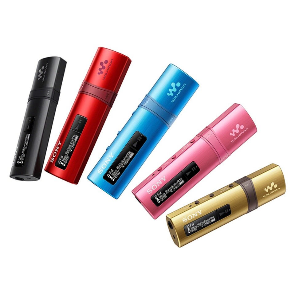 Sony MP3 NWZ-B183F Music Player 4GB Walkman Protable USB MP3 Player Red ...