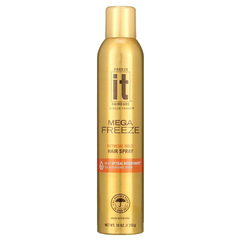 Freeze IT Mega Freeze Hair Spray, Extreme Hold,10 Oz, 2 Count | eBay