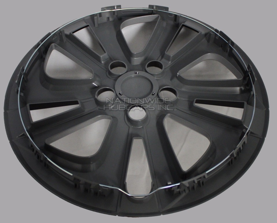 4 Silver & Black 2016-2022 Toyota Prius 15" Wheel Covers Hub Caps Full ...