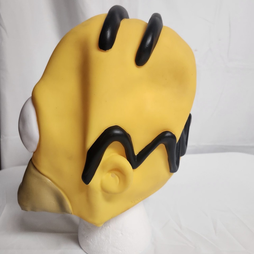 Homer Simpson Disguise Halloween Latex Mask 2005 Matt Groening Rubber ...