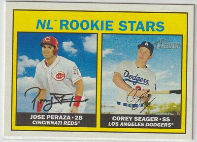 2016 Topps Heritage - COREY SEAGER JOSE PERAZA RC NL ROOKIE STARS #168 ...