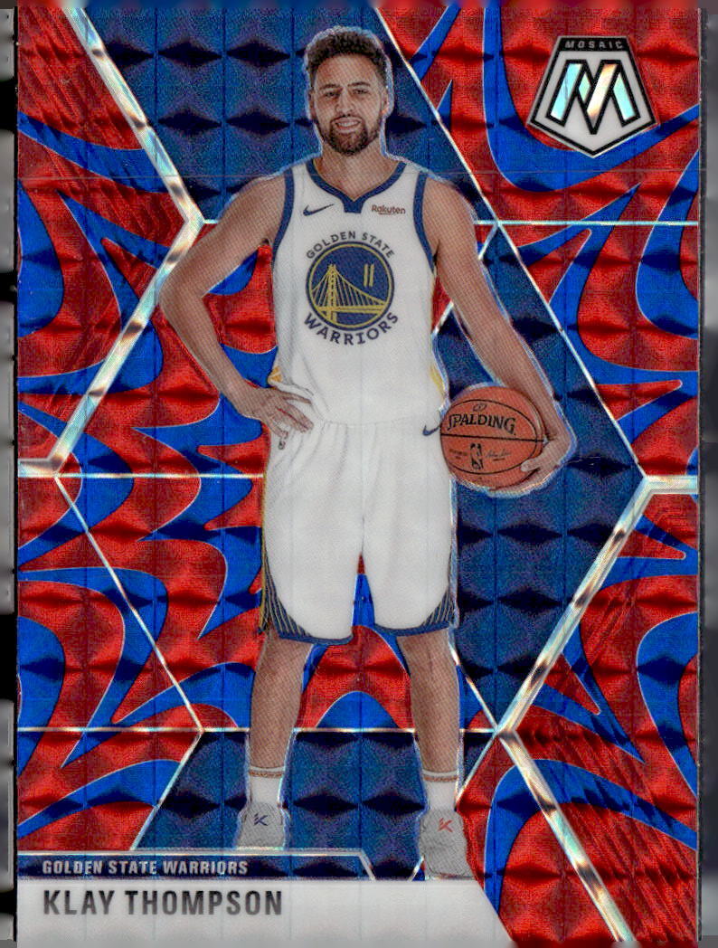 2019-20 Panini Mosaic #80 Klay Thompson Reactive Blue | eBay