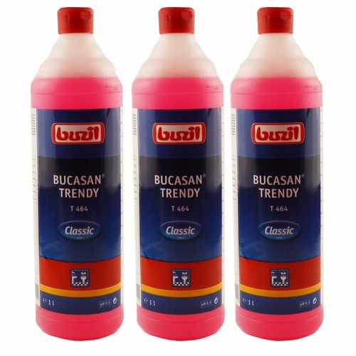 Buzil Bucasan Trendy T 464 3 x 1 Liter Sanitärreiniger mit Frischeduft ...