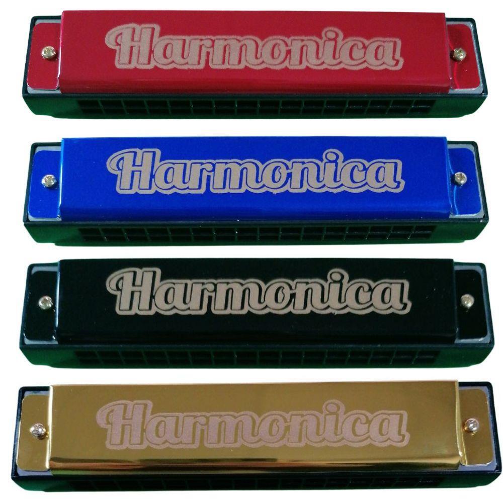 Harmonica Musical Harmonicas 16 Hole Key of C Mouth Organ Guitar Sound ...