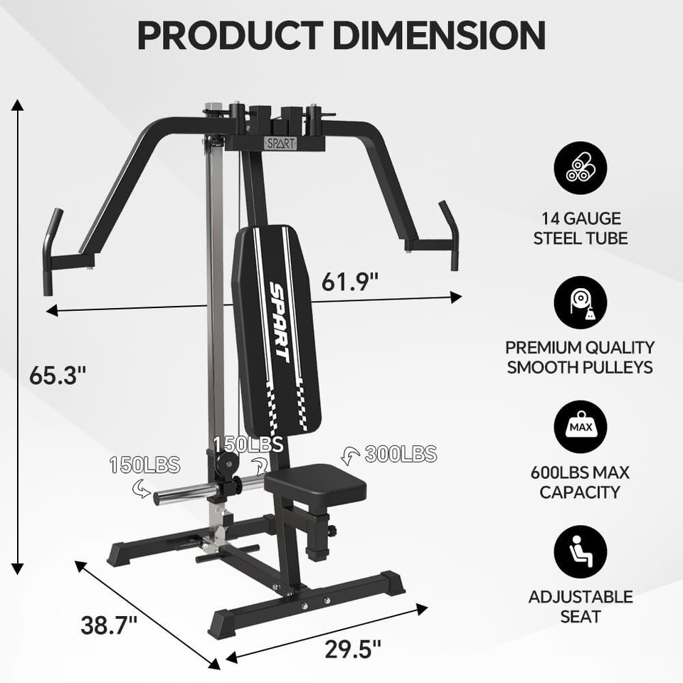 Adjustable PEC Fly and Reverse Delt Machine for HomeGym Upper Body Workout | eBay