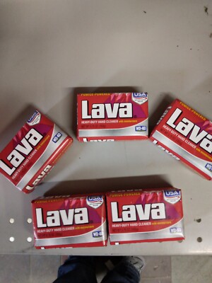 LAVA Bar Soap 5.75 Oz Heavy Duty Pumice-Powered Hand Cleaner Oil Dirt 6 ...