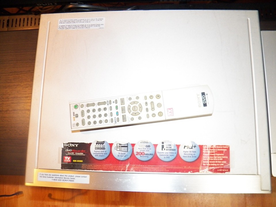 Sony RDR-HX900 DVD, HD recorder | eBay