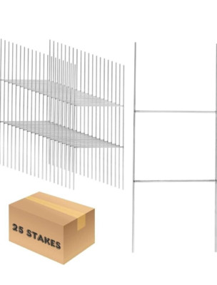 Metal H Frame Wire Step Stakes for Yard Signs(Stakes Only) #53 | eBay