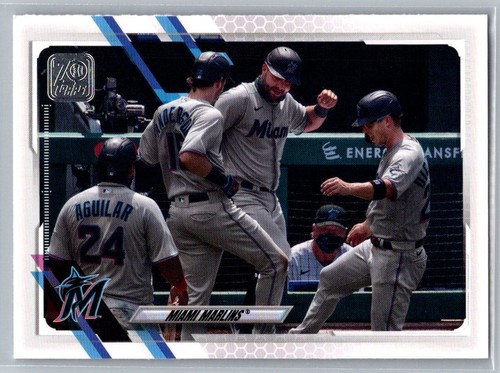 2021 Topps #172 Miami Marlins TC Miami Marlins Baseball Card | eBay