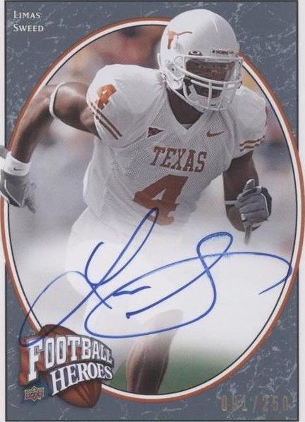 2008 Upper Deck Football Heroes - Rookie Heroes Blue Autographs #172 ...