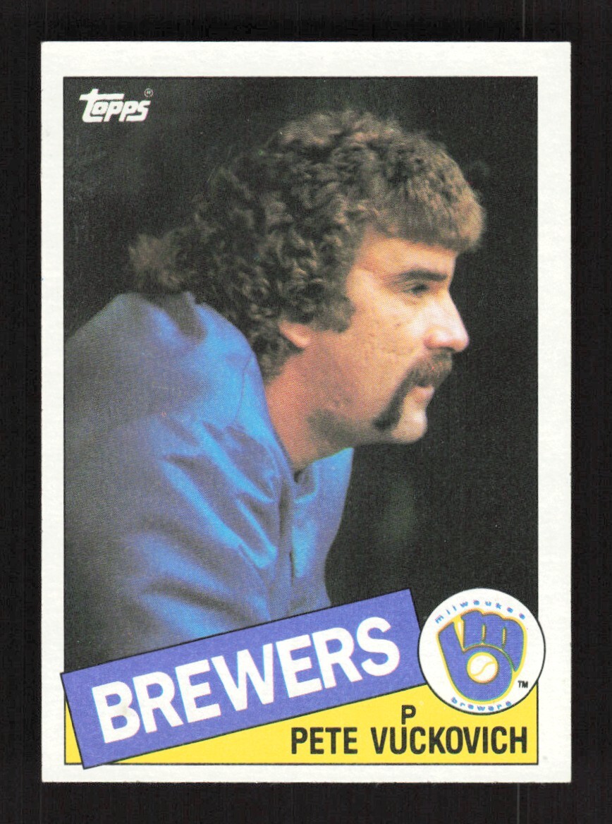 1985 Topps Baseball Pete Vuckovich #254 Milwaukee Brewers | eBay