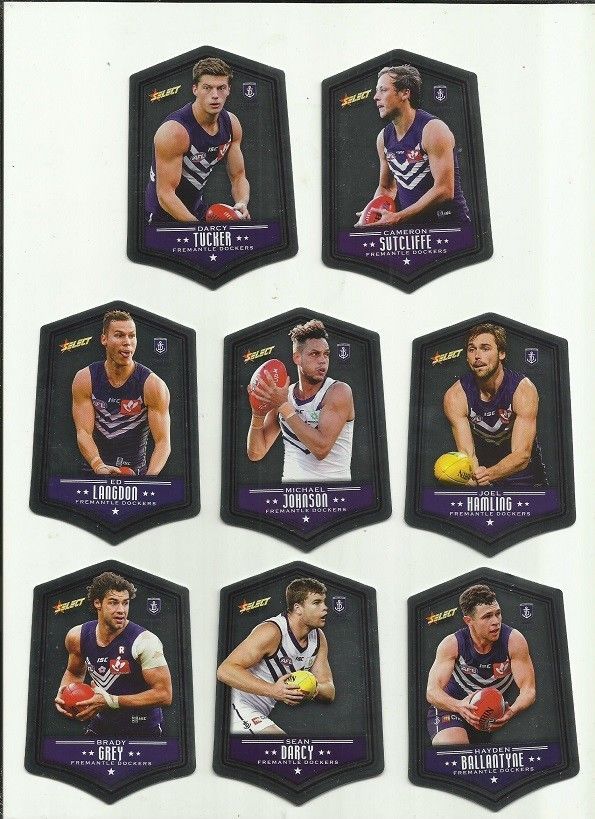 2018 Select Footy Stars FREMANTLE DIE CUT Team Set 8 CARDS AFL | eBay ...
