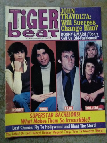 Tiger Beat September 1976 Robby Benson John Travolta Paul Glaser Bay ...