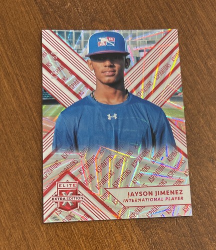 Jayson Jimenez 2018 Panini Elite Extra Aspirations Red #187 Blue Jays ...