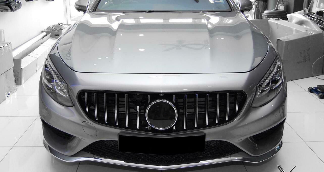 Front Bumper Grille Kit For Benz C217 W217 S coupe Class 2015-2017 2016 ...
