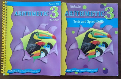 ABEKA Arithmetic 3 Answer Key, Test And Speed Drills Teacher Key Lot Of ...