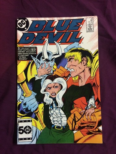 blue devil #16 signed by gary cohn rare dc comics comic book cool ...