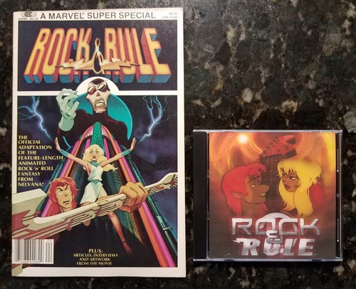 ROCK & RULE Marvel Comics #25 + CD w/ DEBBIE HARRY Blondie Cheap Trick ...
