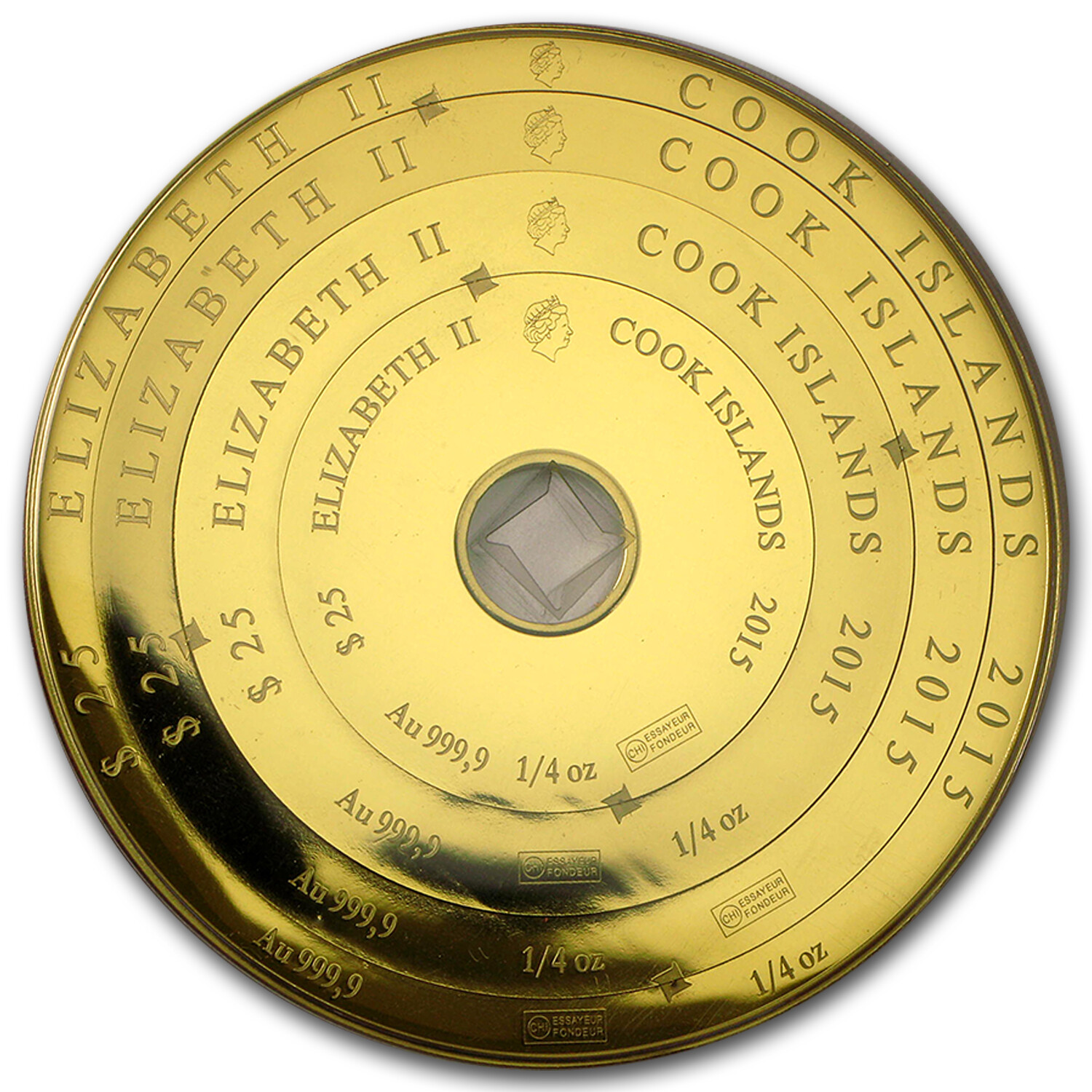 2015 1 oz Cook Islands $100 Gold Armillary Coin Valcambi | eBay