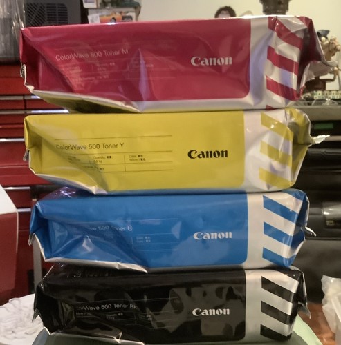 Canon ColorWave 500 Toner Pearls 4-Pack Ylw Cyn Mag Blk NEW FACTORY ...