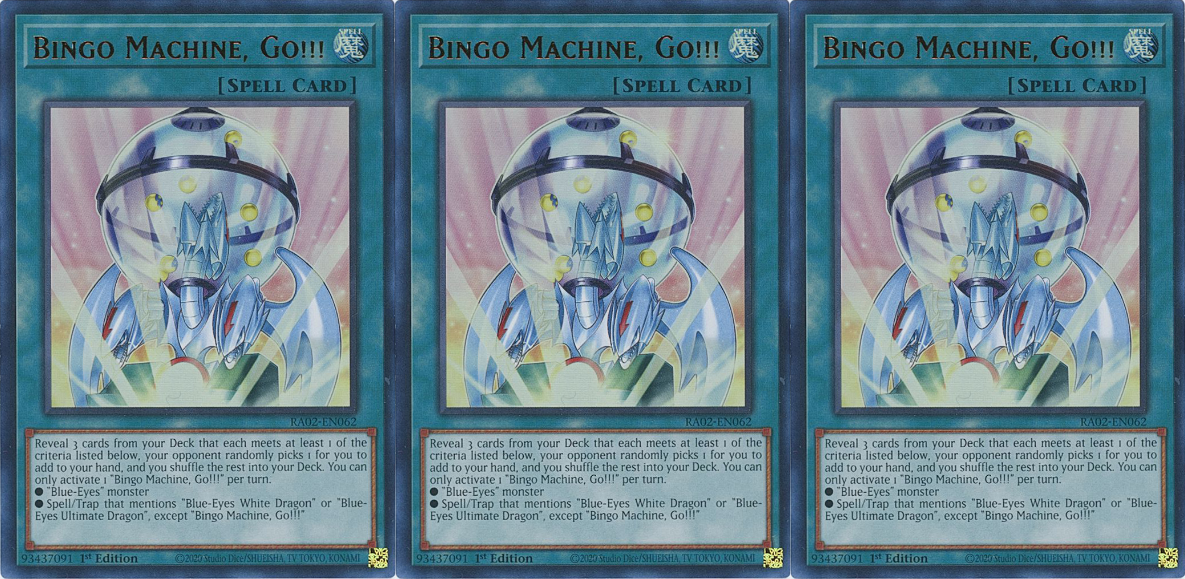 ***3X BINGO MACHINE, GO!!!*** RA02-EN062 ULTRA RARE NM YUGIOH | eBay