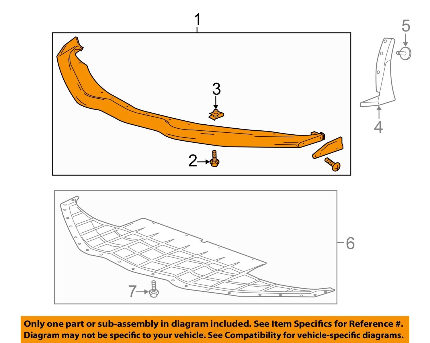 2015-2019 CORVETTE FRONT BUMPER LOWER SPOILER VALANCE EXC CARBON FIBER ...