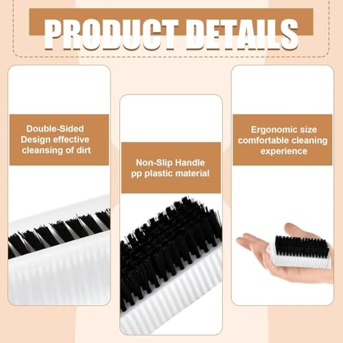 2 PCS Nail Brush Surgical Scrub Brushes Two-Sided Stiff Hand and Nail ...