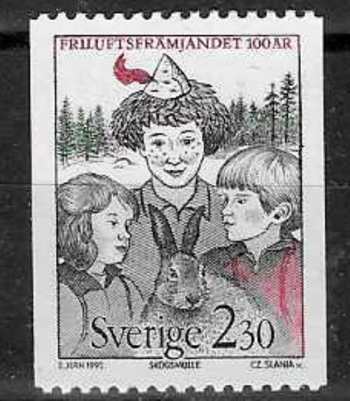 Sweden 1992 Outdoor Life, Elf Mulle with Children, UNM / MNH | eBay UK