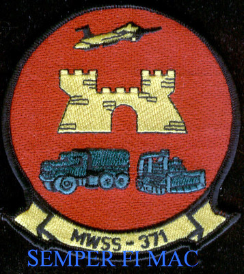AUTHENTIC MWSS-371 US Marine Wing Support Squadron PATCH 4 ACES 3d MAW ...