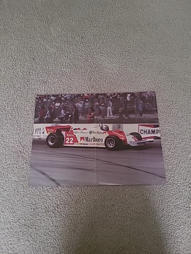 Nice Mario Andretti Gary Balough Size 16x22" 2 Sided Poster | eBay