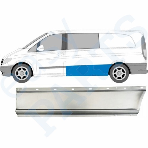 MERCEDES VITO W639 2003-2014 LWB SIDE REPAIR PANEL BEHIND FRONT DOOR ...