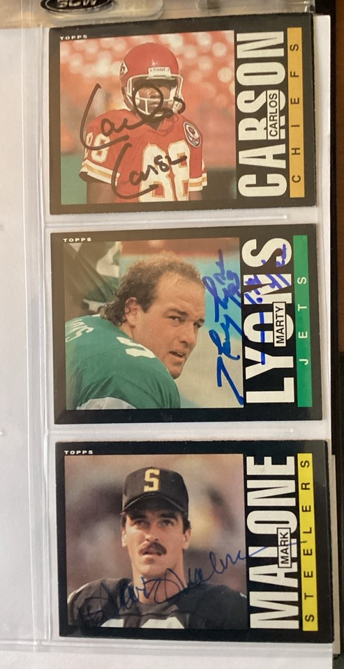 1985 TOPPS FOOTBALL SIGNED AUTOGRAPHED CARDS | eBay